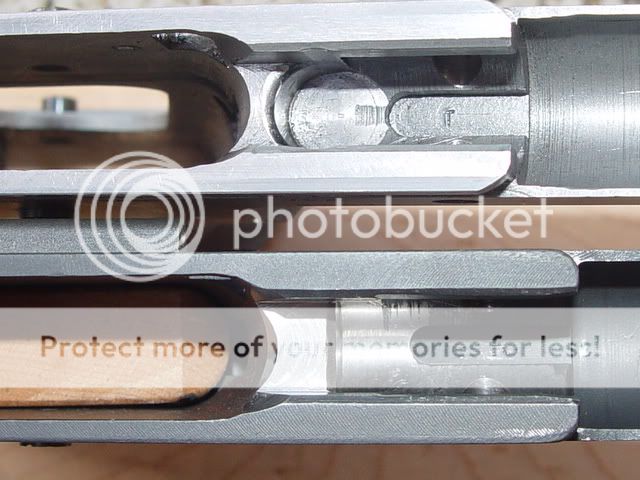 Using files to cut 2011 slide rails and bridge for ramped barrels. Can ...