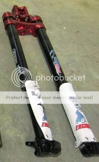 48mm top & bottom triple clamp set to suit dnm fastace marzocchi etc ...