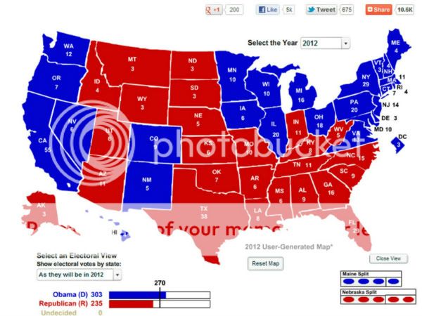 So I was playing around with the interactive electoral map - Page 2 ...